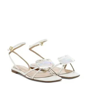 GIANVITO ROSSI Embellished Ankle Strap Sandals
