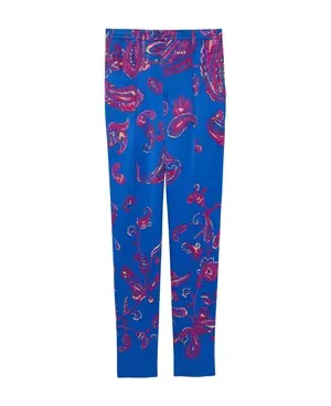 Saint Laurent Paisley Print Tailored Trousers
