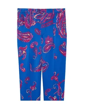 Saint Laurent Paisley Print Tailored Trousers