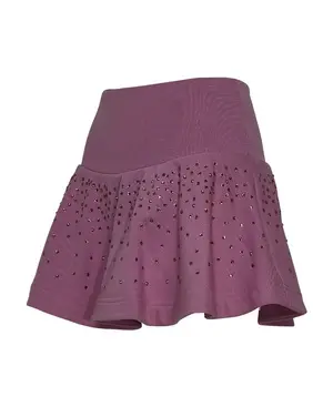 Blumarine Embellished Logo Skirt