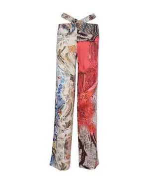 Marine Serre Wide Leg Bottoms For Women