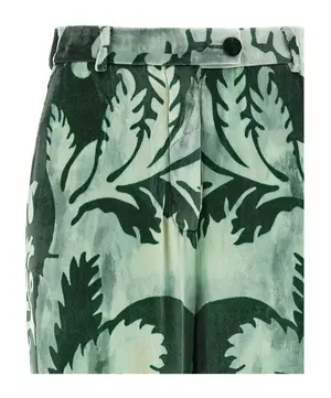 F.R.S FOR RESTLESS SLEEPERS Arche Floral Chenille Wide-leg Trousers