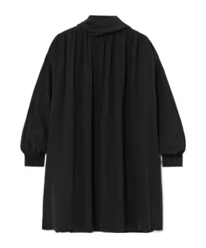 Chloé Long Sleeve High Collar Dress