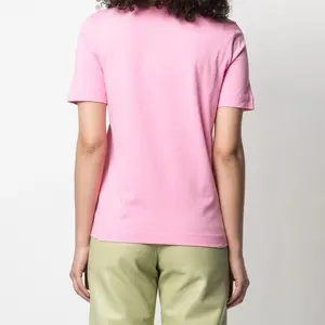 Moschino Round Neck Short Sleeve T-shirt With Heart Detail
