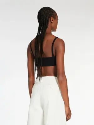 Max Mara Ribbed Knit Camisole Top