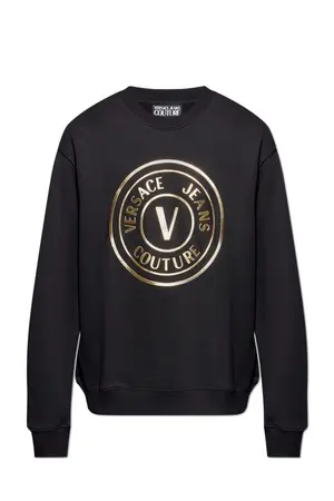 Versace Logo Printed Crewneck Sweatshirt