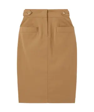 Chloé Twill Midi Skirt