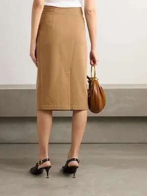 Chloé Twill Midi Skirt