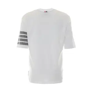 Thom Browne Jersey 4-bar Short Sleeve T-shirt - White