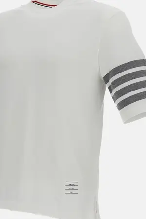Thom Browne Jersey 4-bar Short Sleeve T-shirt - White