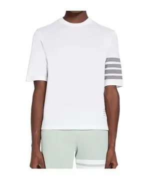 Thom Browne Jersey 4-bar Short Sleeve T-shirt - White