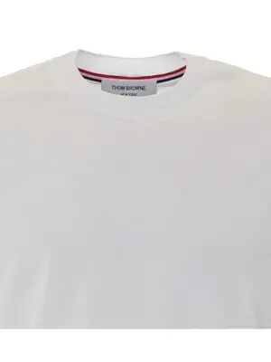 Thom Browne Jersey 4-bar Short Sleeve T-shirt - White