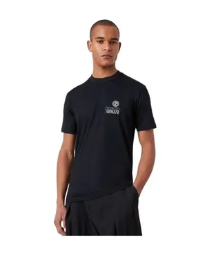 Giorgio Armani Navy Blue Short-sleeved T-shirt
