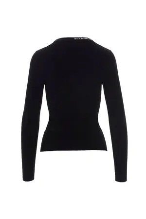 Alexander Wang Logo Tape Scoop Neck Top