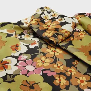 Celine Silk Organza Lavalliere Blouse With Bow