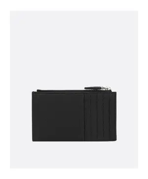 Prada Logo Plaque Zipped Wallet