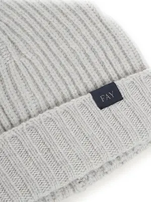 FAY Ribbed Beanie Hat