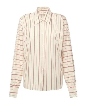 NINE MINUTES Striped Button-up Shirt