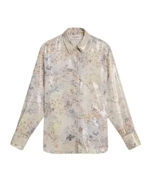 GOLDEN GOOSE Sequin Floral Print Shirt - Multi-color