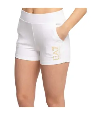 Emporio Armani Logo Print Fitted Shorts