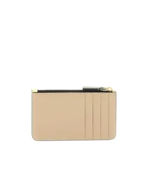 Marni Saffiano Logo Printed Card Case - Yellow
