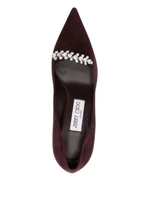 JIMMY CHOO Pointed Toe Stiletto High Heels With Embellished Detail