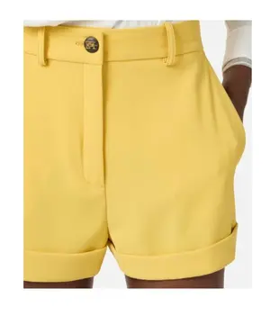 Elisabetta Franchi Lightweight Crêpe Shorts - Sun