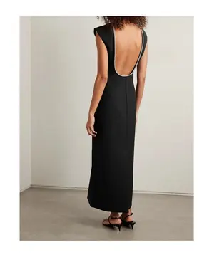 RÓHE Sleeveless Maxi Dress With Crystal Embellishments
