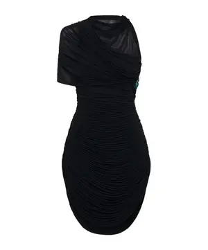 Christopher Esber Asymmetric One-shoulder Draped Mini Dress