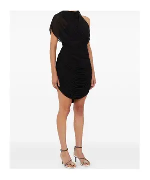Christopher Esber Asymmetric One-shoulder Draped Mini Dress