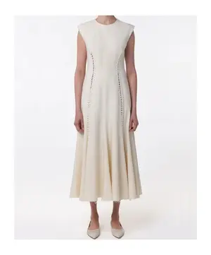 Gabriela Hearst Sleeveless Flared Hem Dress