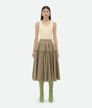 Bottega Veneta A-line Fold Skirt