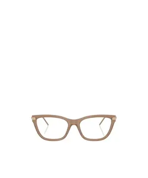 Emporio Armani Cat Eye Frame Eyeglasses - Brown
