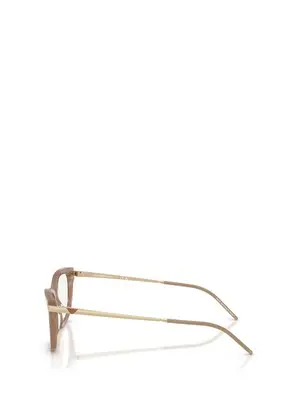 Emporio Armani Cat Eye Frame Eyeglasses - Brown