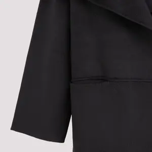 TOTEME Oversized Draped Coat - Black