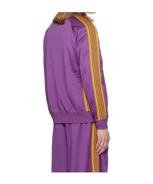 Needles Long-sleeved Jacket With Zip Front And Logo Detail - Purple