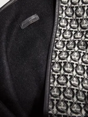 FERRAGAMO Gancini Reversible Knitted Cape