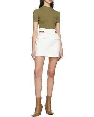 DION LEE Y-front Mini Skirt