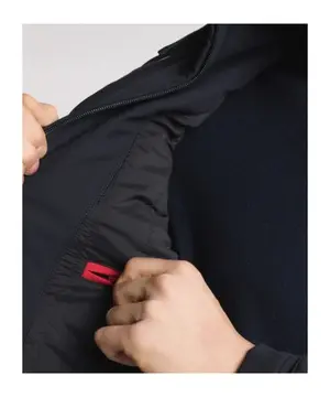 FAY Travel Stretch Jersey Coat With Zip And Snap Fastening
