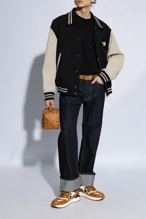 Mcm Skywander Leather Sneakers - Brown