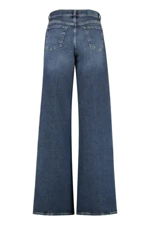 7 For All Mankind Lotta Wide-leg Jeans - Blue