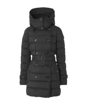 Burberry Detachable Hood Puffer Coat - Black