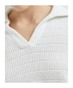 Brunello Cucinelli V-neck Knitted Polo Shirt - No