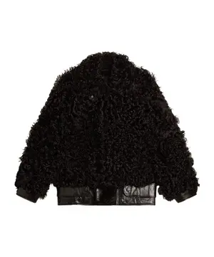 GOLDEN GOOSE Shearling Jacket With Leather Trims