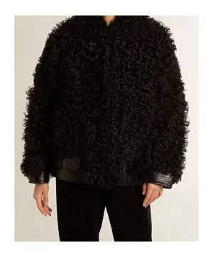 GOLDEN GOOSE Shearling Jacket With Leather Trims
