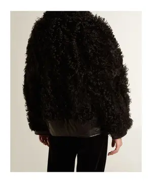 GOLDEN GOOSE Shearling Jacket With Leather Trims