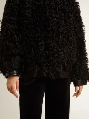 GOLDEN GOOSE Shearling Jacket With Leather Trims
