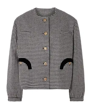 BLAZÉ MILANO Houndstooth Jacket - Black