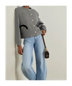 BLAZÉ MILANO Houndstooth Jacket - Black