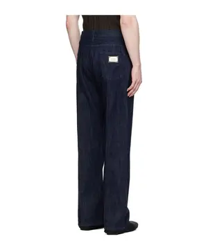 Dolce & Gabbana Logo Plaque Straight-leg Jeans